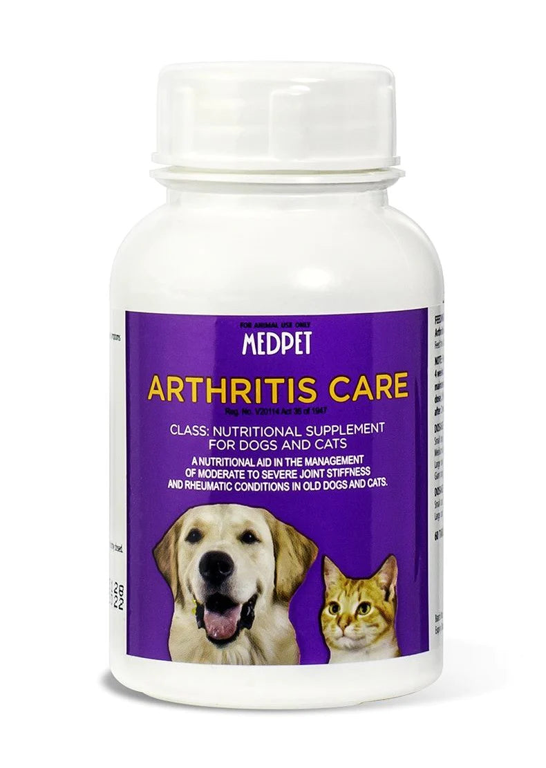 MEDPET ARTHRITIS CARE DOGS AND CATS 60TABS – Pet O' Treats